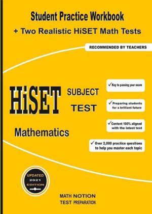 GED Subject Test Mathematics: Student Practice Workbook + Two Realistic ...