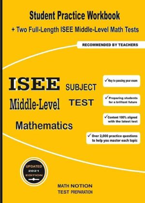 ISEE Middle-Level Subject Test Mathematics: Student Practice Workbook ...