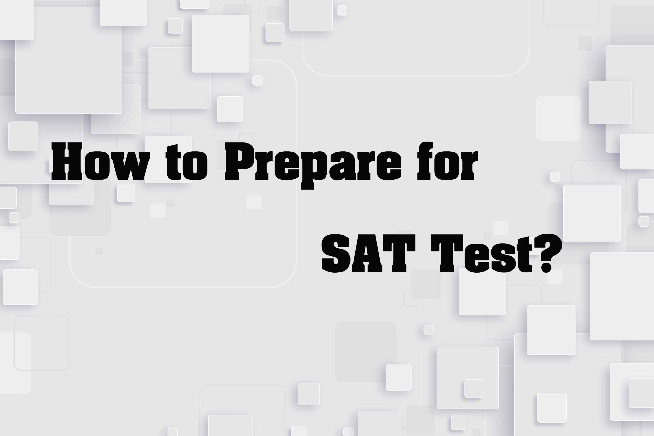 How to Prepare for SAT Test? - Mathematics eBooks