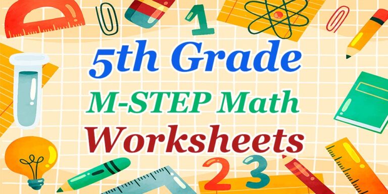 5th Grade M-STEP Math Worksheets: FREE & Printable - Mathematics eBooks