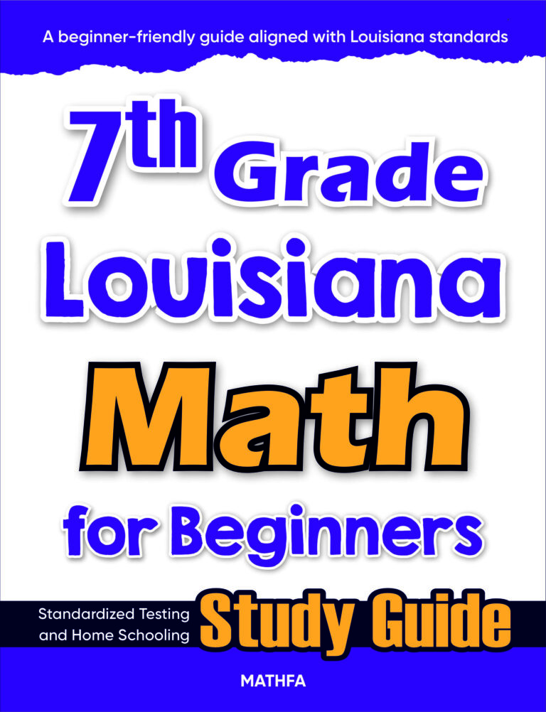 7th Grade Louisiana Math Practice Workbook - LEAP Test Prep