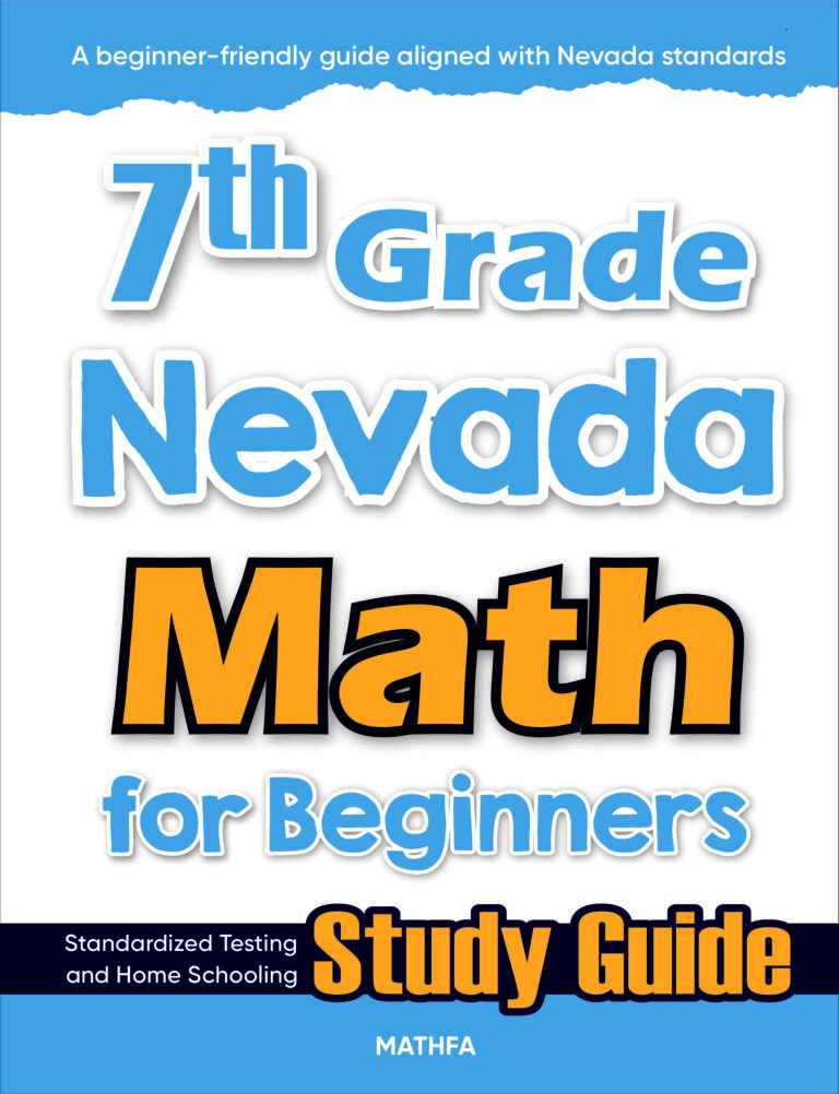 7th Grade Nevada Math Practice Workbook - SBAC Test Prep | Math Notion
