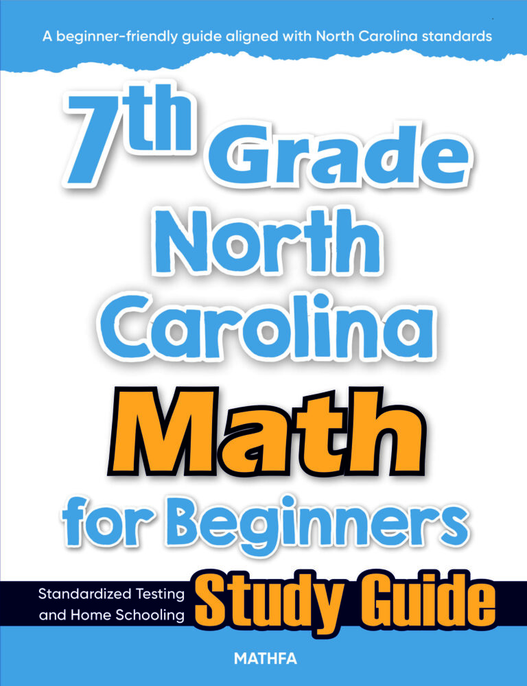 7th Grade North Carolina Math Practice Workbook - EOG Test Prep