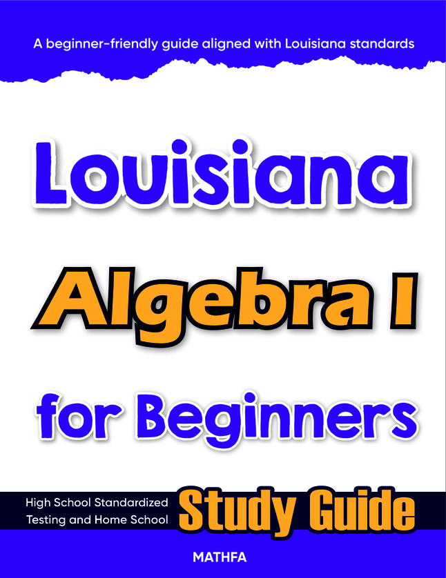 Louisiana Algebra 1 Practice Workbook & Test Prep